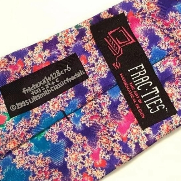 Frac-Ties | Accessories | Nwot Fractie Math Computer 0 Silk Tie | Poshmark